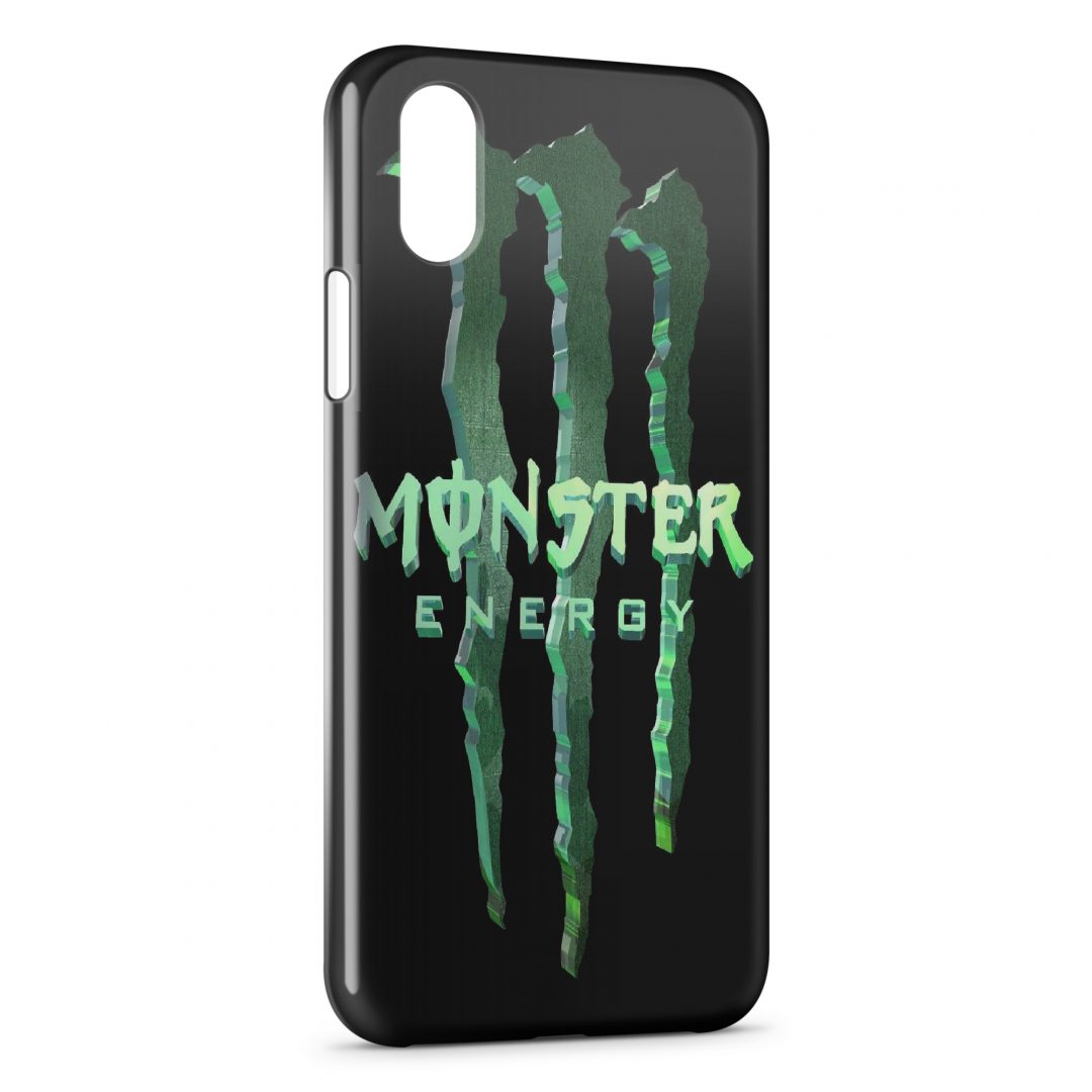 Coque iPhone X & XS Monster Energy 3D Logo - Pixypia